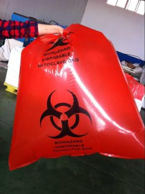 China Custom 100% OXO-Biodegradable Medical Waste Bags 30x43 Inch 3.2 Mil for Infectious Linens for sale