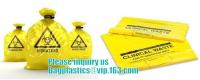 China Polyethylene Asbestos Waste Bags 65x50cm Jumbo Industrial Garbage Packaging Bag on Roll for sale