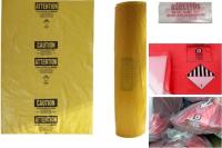 China Wholesale Large Oversize Thicker LDPE Asbestos Removal Bags 65x50cm Biohazard Disposable Garbage Bags for sale