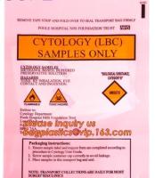 China 6x9 Inch Biohazard Specimen Transport Bag with Zip Lock Reclosable Plastic Medical Bag for sale