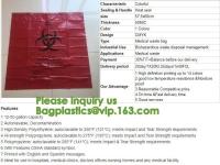 China Biodegradable Drawstring Biohazard Bags 65x50cm Yellow Medical Waste Disposal Bags for sale