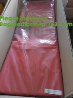 China Yellow Biohazard Clinical Waste Bags 65x50cm 40 Mic Heavy Duty Infectious Disposal for sale