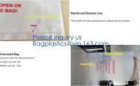 China Disposal Asbestos Waste Bags 65x50cm Heavy Duty Plastic Packaging for Asbestos Fibers for sale