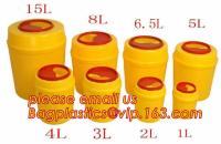China Disposable Hospital Biohazard Sharp Collector Waste Bin PP 63g 108x120mm for sale