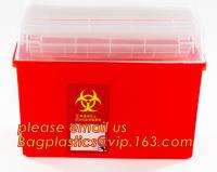 China PP Biohazard Infectious Waste Bin 63g Dia 108mm H120mm for Healthcare Soiled Linen Disposal for sale