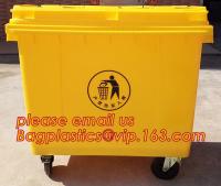 China HDPE Outdoor Plastic Trash Can with Pedal 63g Capacity 108mm Diameter for sale
