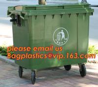 China HDPE Outdoor Plastic Trash Can with Pedal 63g Capacity 108mm Diameter for sale