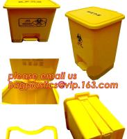 China PP Plastic Trash Bin 50L Capacity Street Stand Sanitary Waste Container for Garbage Collection for sale