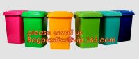 China HDPE Mobile Outdoor Trash Bin 120L Heavy Duty Waste Container for Hospital Recycling for sale