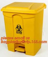 China EURO Style Outdoor Plastic Trash Bin with Swing Lid 63g PP Waste Can 108mm x 120mm for sale