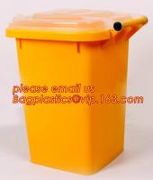 China EURO Style Outdoor Plastic Trash Bin with Swing Lid 63g PP Waste Can 108mm x 120mm for sale