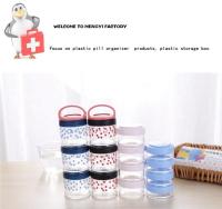 China Weekly 28 Grid Plastic Medicine Case with Drawer Portable Pill Organizer Box for Travel for sale