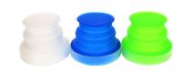 China Portable Foldable Travel Plastic Cup with Pill Case Random Color Creative Design for On the Go for sale