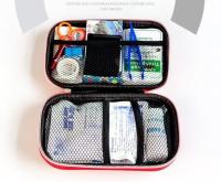 China Portable First Aid Kit Bag Green 63g PP Emergency Care Travel Medical Bag for sale