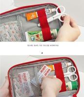China Large Capacity Nylon First Aid Bag 30x20cm Outdoor Emergency Medical Kit Portable Hospital for sale