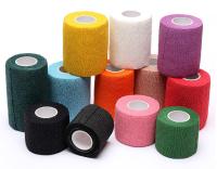 China Colored Cotton Vet Wrap Bandage 4.5m x 5cm Self Adhesive Veterinary Bandage for sale