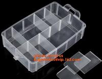 China Multipurpose Collapsible Storage Box Transparent Plastic Drawer Storage Box 200x150x100mm for sale