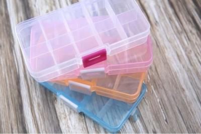 China Plastic 15 Slot Adjustable Jewelry Storage Case with Lock Craft Organizer for sale