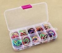 China Plastic 15 Slot Adjustable Jewelry Storage Case with Lock Craft Organizer for sale