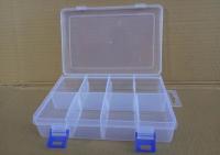 China 6 Compartment Plastic Storage Box with Lock for Hardware Tools Medicine Gadgets 200x150x50mm for sale