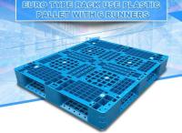 China Custom 1200x1000x150 mm 4 Way Entry Anti-Slip Plastic Pallet Single Face PP for sale