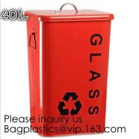 China Round Stainless Steel Trash Can 25L Capacity Metal Garbage Bin for Home Kitchen Outdoor Use for sale
