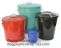 China Zinc Plated Waste Bin 25L to 100L Tin Embossed Rubbish Can for Home Kitchen Hotel for sale