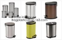 China Zinc Plated Waste Bin 25L to 100L Tin Embossed Rubbish Can for Home Kitchen Hotel for sale