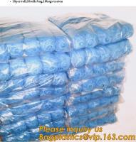 China Disposable Blue Waterproof Rain Boot Shoe Covers Eco-Friendly PE 18-21 Inch for sale