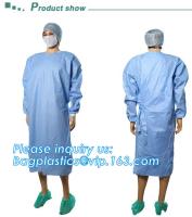 China Disposable Isolation Gown Long Sleeves Non Sterile Elastic Cuff S to XXXL 16 50gsm for sale