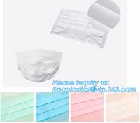 China Disposable 3 Ply Non Woven Face Mask with Earloop Dust Protection 50gsm for sale