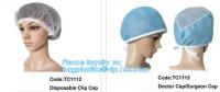 China Disposable Non Woven Bouffant Cap 14gsm 420x365mm for Hospital Salon Spa for sale
