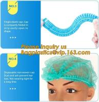 China Disposable Nonwoven Bouffant Cap 14gsm 18 Inch Medical Surgical Head Cover for sale
