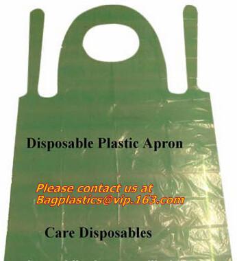 China Disposable PE Plastic Apron Clear Polythene Protective Apron 6g LDPE for Cleaning Food Service for sale
