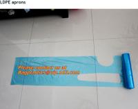 China Disposable PE Plastic Apron Clear Polythene Protective Apron 6g LDPE for Cleaning Food Service for sale