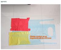 China Customizable PE Disposable Kitchen Apron HDPE LDPE 4.5g 6.0g Recyclable Biodegradable for sale
