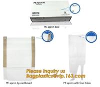 China Disposable PE Apron 110-160cm Length LDPE HDPE Medical Hospital Protective Apron for sale