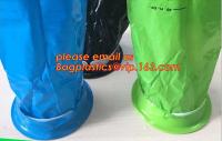 China Disposable PE Emesis Bags 165x381mm 0.035mm Twist Seal Vomit Bags with Rigid Ring Custom Logo for sale