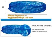 China Disposable PE Sleeve Cover 40x20cm LDPE HDPE Elastic Band Medical Hospital Camera Oversleeve for sale