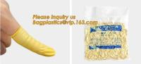 China Cleanroom Yellow Latex Finger Cots 280mm Length ESD Powder Free Disposable for sale