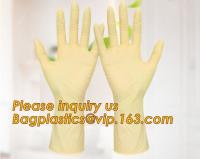 China Disposable Sterile Latex Surgical Gloves Powder Free Medical Examination Gloves Size S M L 0.1mm Thickness for sale