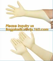 China Disposable Powdered Latex Examination Gloves 280mm Length Medical Grade S M L for sale