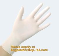 China Disposable Powdered Latex Examination Gloves 280mm Length Medical Grade S M L for sale