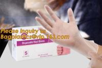 China Disposable Powder Free Vinyl Gloves PVC Medical Exam Gloves Sizes XS to XL 9 Inch for sale