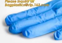 China Disposable Nitrile Gloves 4mil Thickness Medical Exam Industrial Black Gloves S M L XL for sale