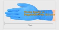 China Disposable Nitrile Gloves 4mil Thickness Medical Exam Industrial Black Gloves S M L XL for sale