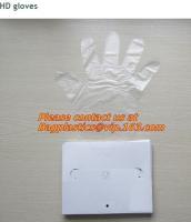 China Disposable PE Gloves Food Grade Clear HDPE LDPE CPE 8-40 Mic Thickness Sizes S M L XL for sale