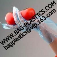 China Disposable PE Gloves Food Grade Clear HDPE LDPE CPE 8-40 Mic Thickness Sizes S M L XL for sale