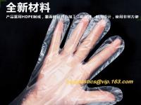 China Biodegradable Compostable Disposable PE Food Handling Gloves Clear 100pcs per Box for sale