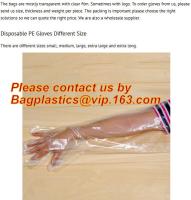 China Disposable Clear Poly Hybrid Stretch Gloves PE Food Handling 100pcs per Box for sale